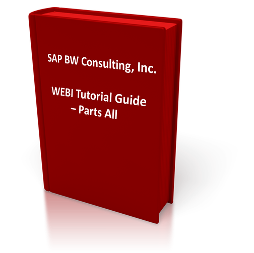 How To Use Sap Webi Tutorial 12 Part Tutorial
